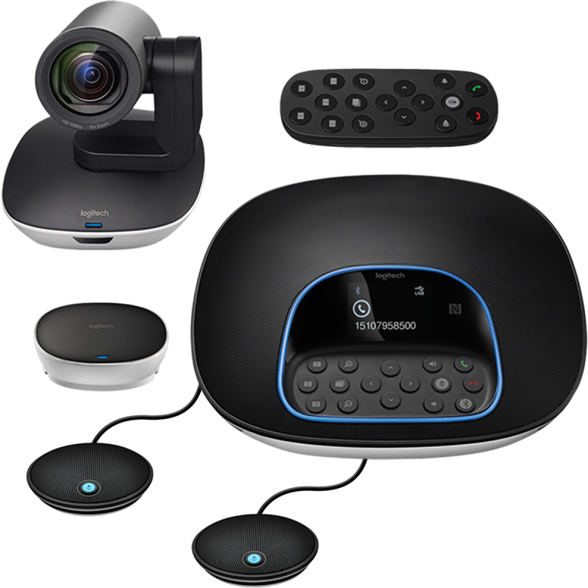 LOGITECH GROUP WITH A PAIR EXPANSION MICS - 香港投影