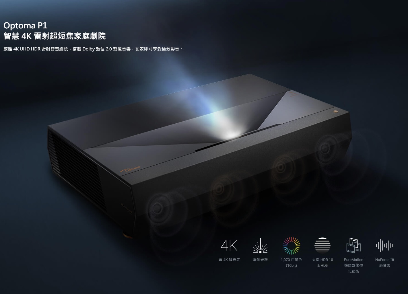 Optoma P1 雷射智慧家庭劇院機 - Hong Kong Projector