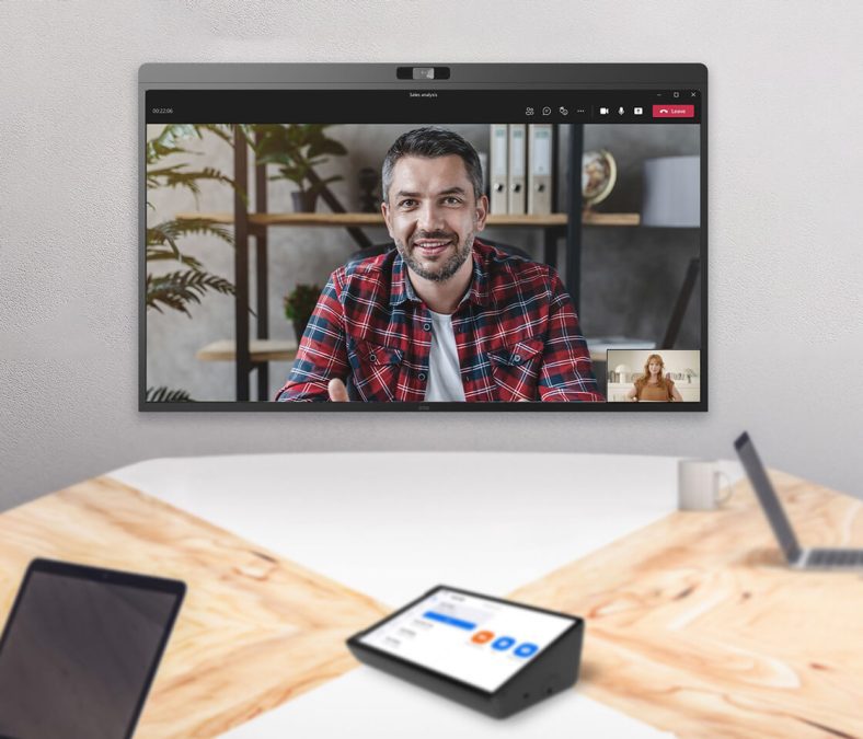 DTEN D7X 75吋多平台智能互動觸控會議一體機(內置4K鏡頭，Zoom認證)(可選Android ⎜Windows版本) - 香港投影